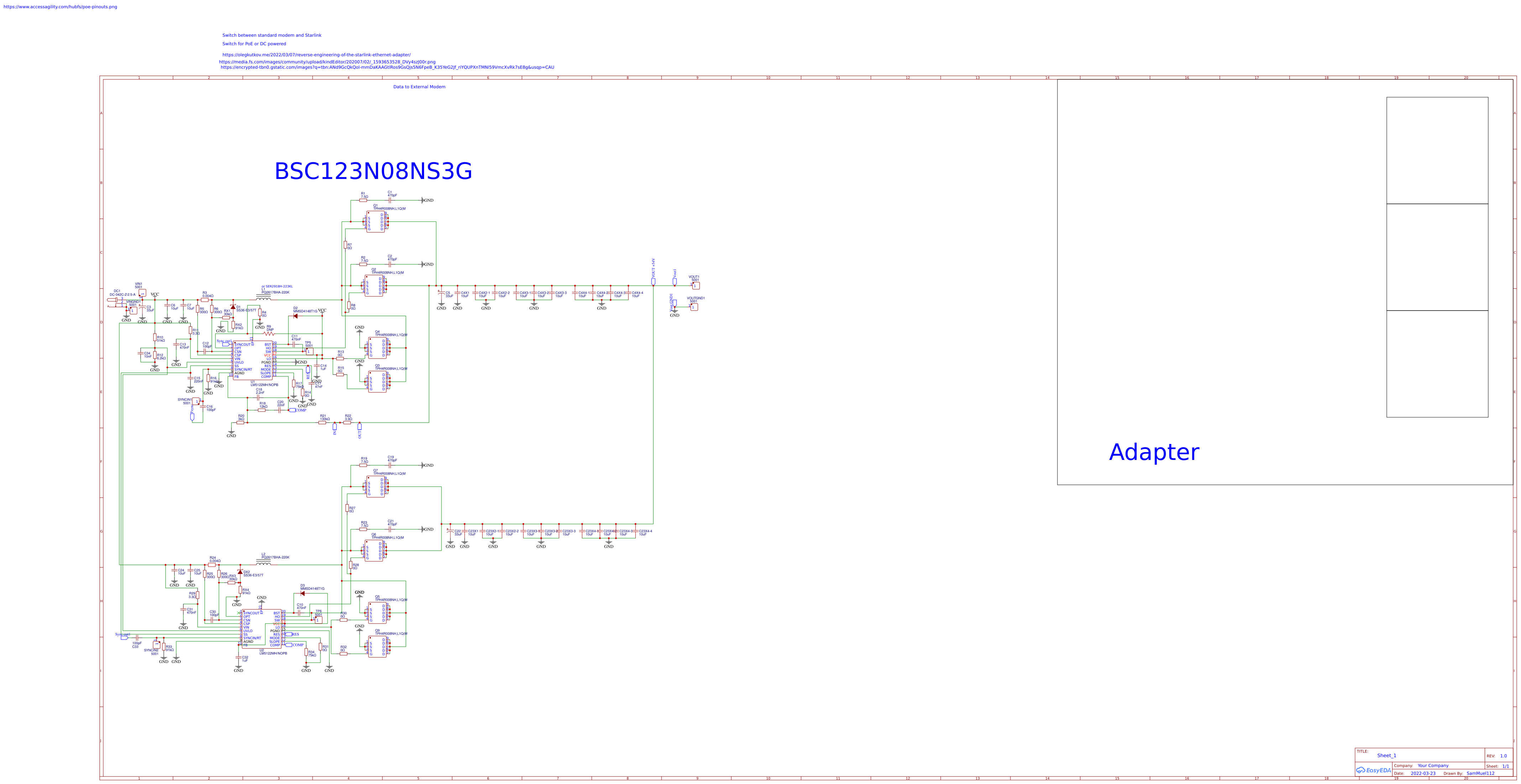 PoE Pass through and Isolation - OSHWLab