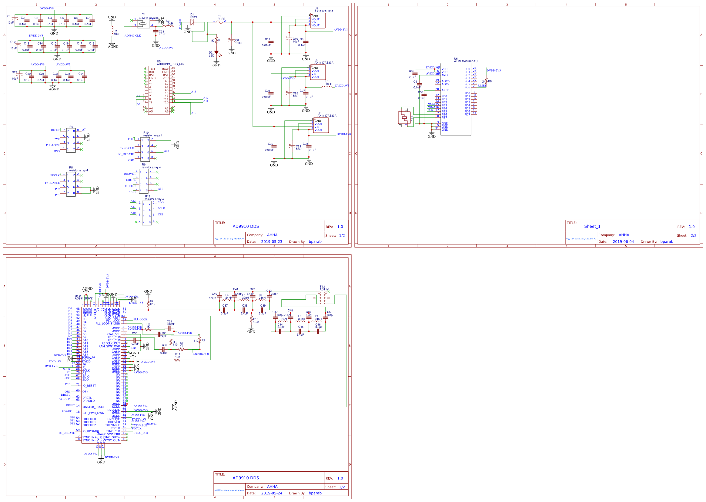 ad9910dds - Platform for creating and sharing projects - OSHWLab