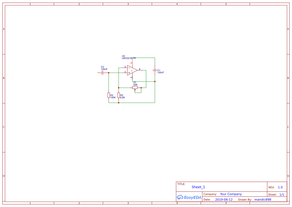 UV5R Mic Preamp Mod Board - OSHWLab