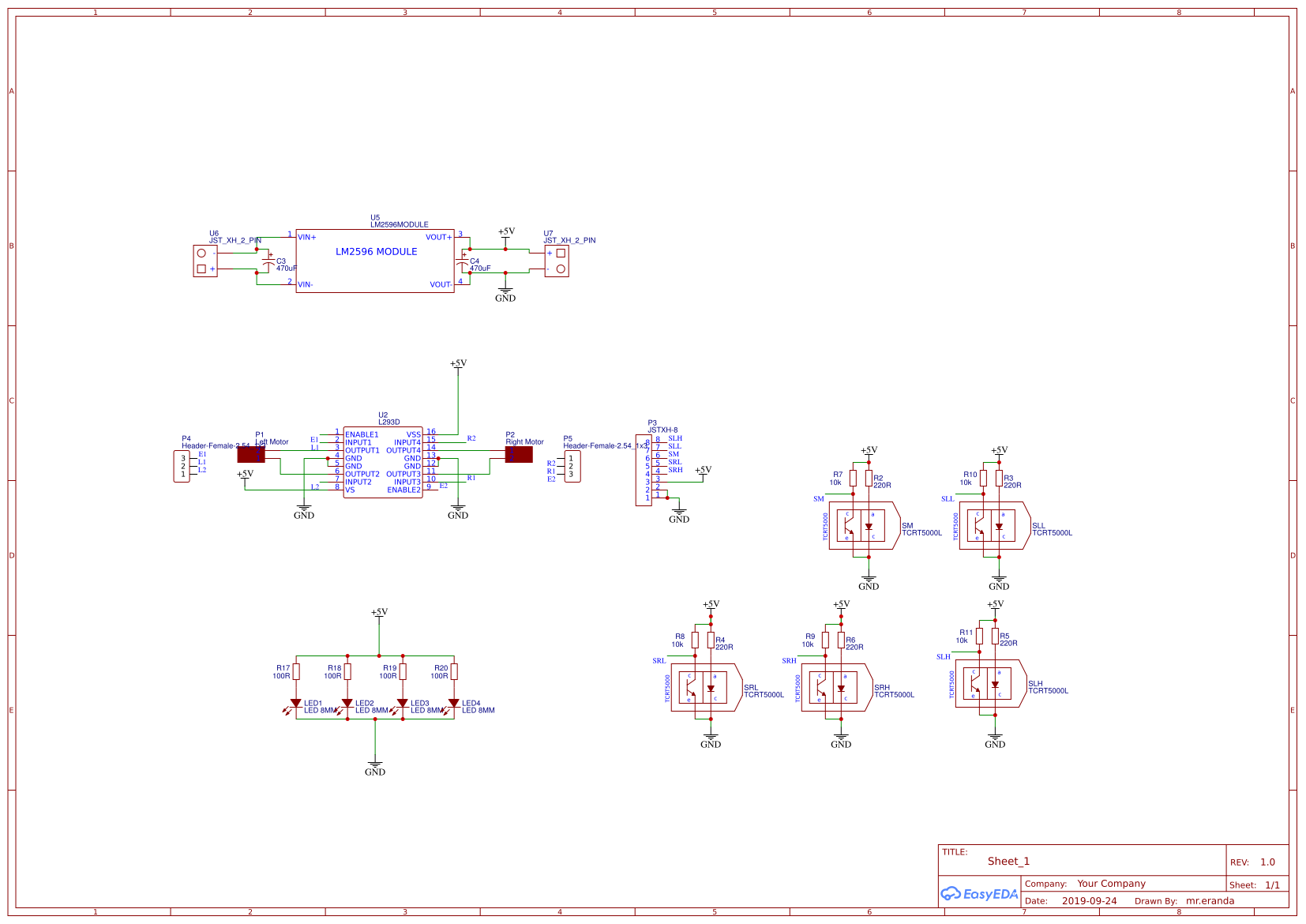 Line Follower- Analog Inputs - OSHWLab