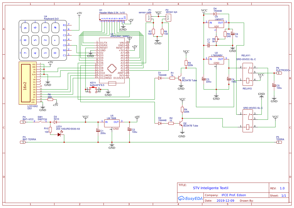 Sistema FTV inteligente - EasyEDA open source hardware lab