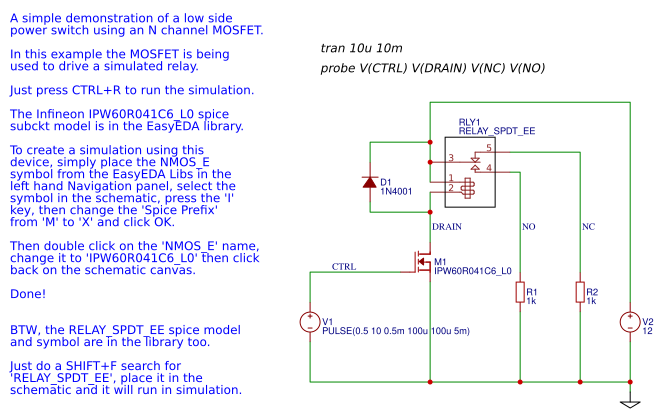Low side NMOSFET switch. - EasyEDA open source hardware lab