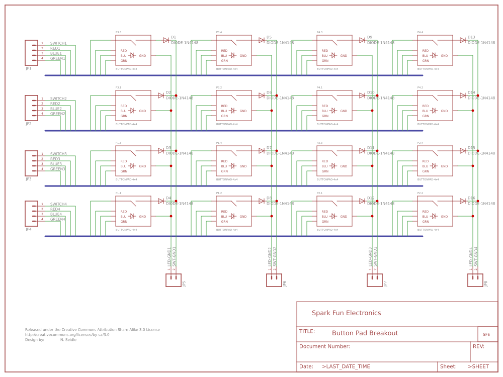 keyboard breakout - EasyEDA open source hardware lab