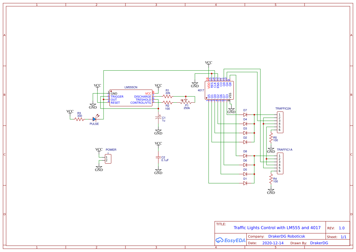 Traffic Lights Control - OSHWLab