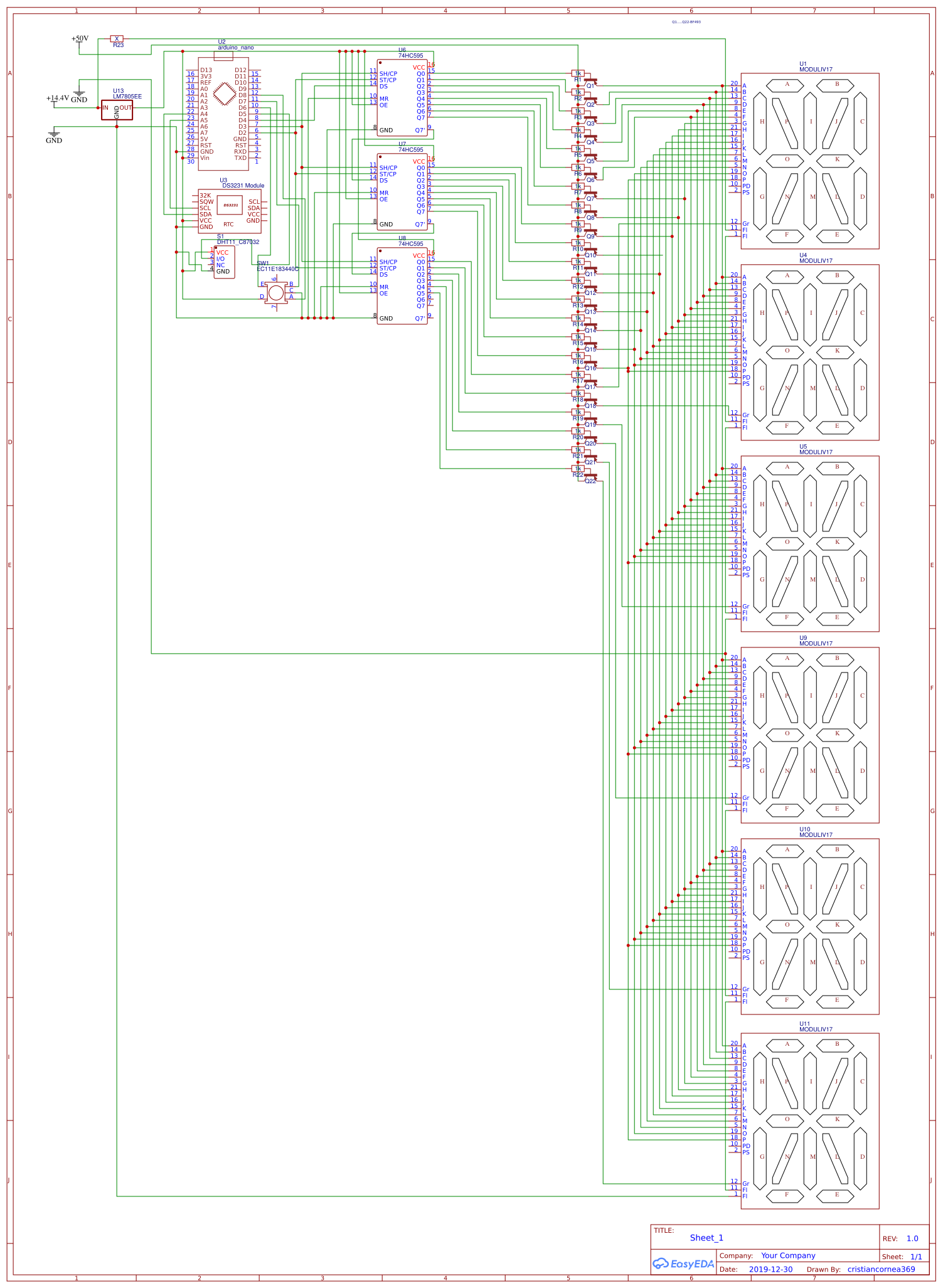 CAT VFD - EasyEDA open source hardware lab