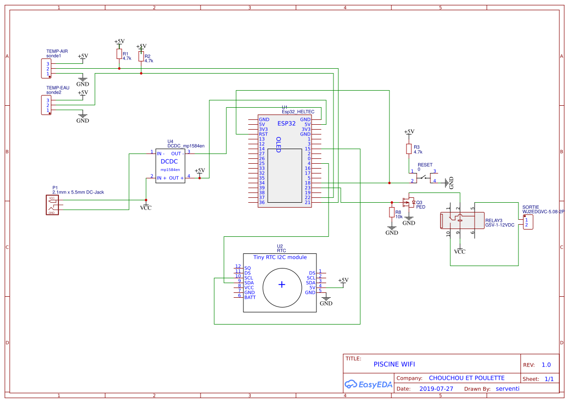 boitier piscine wifi - EasyEDA open source hardware lab
