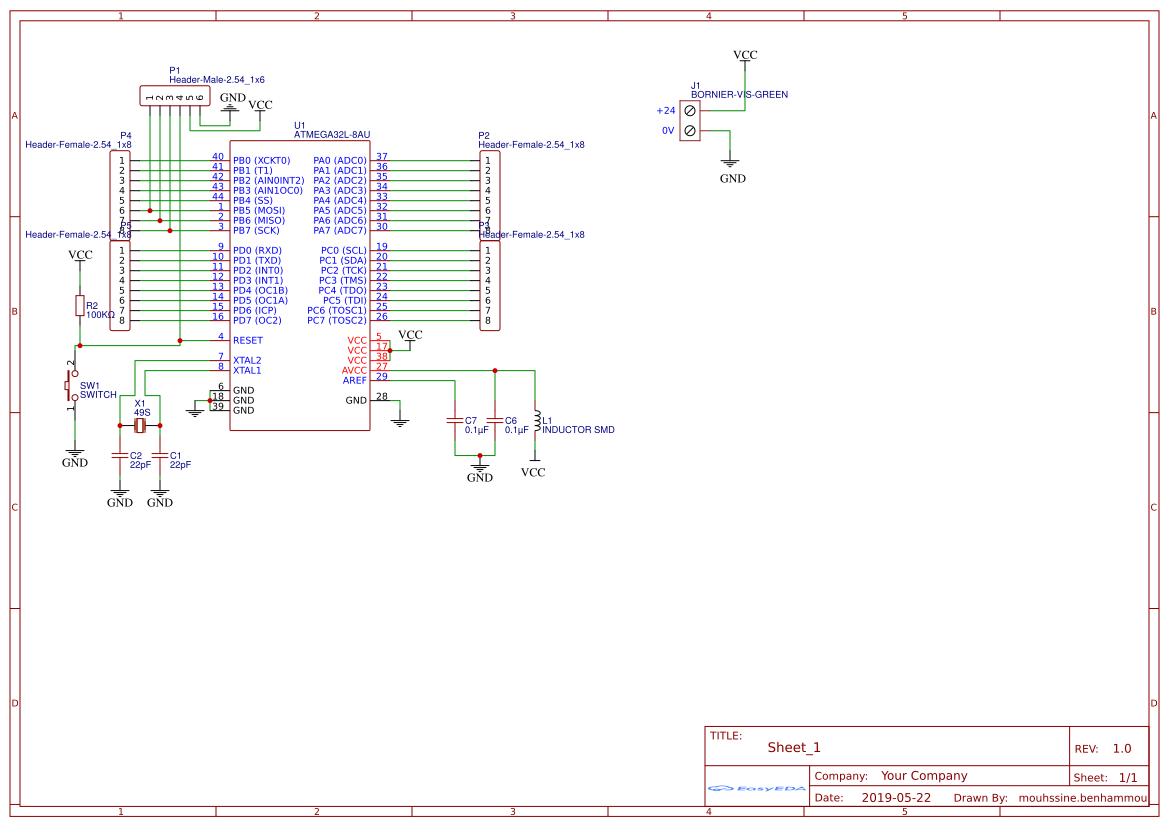 atmega32l 8au - Platform for creating and sharing projects - OSHWLab