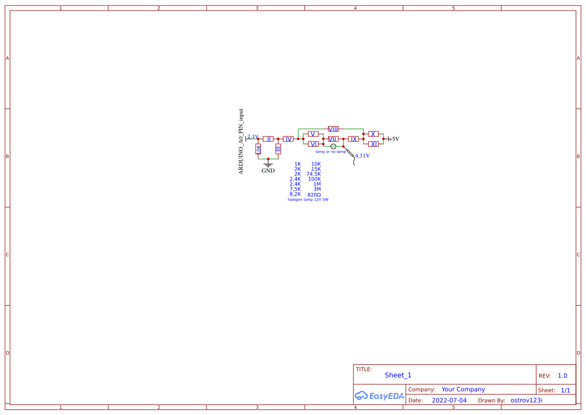 voltage devider puzzle - EasyEDA open source hardware lab