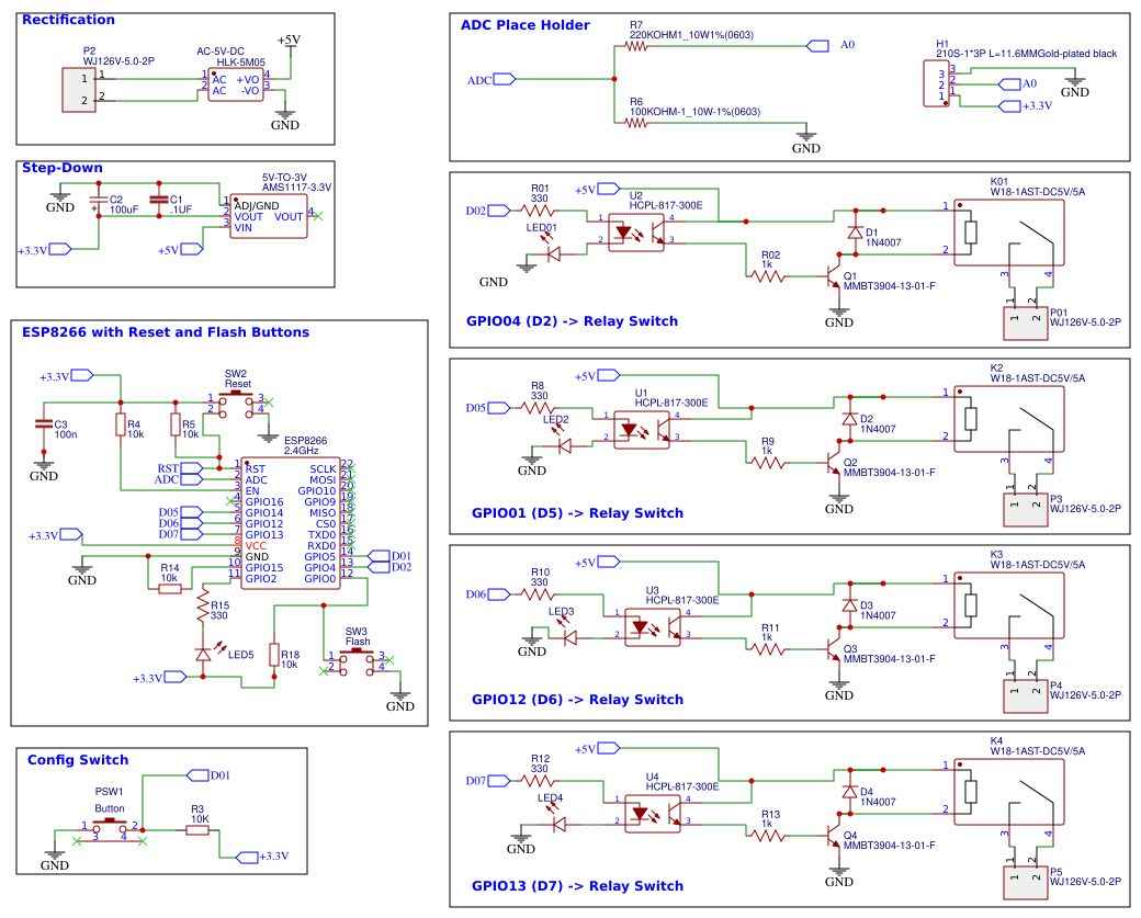 AC-powered-ESP8266-RelayController-ready - EasyEDA open source hardware lab