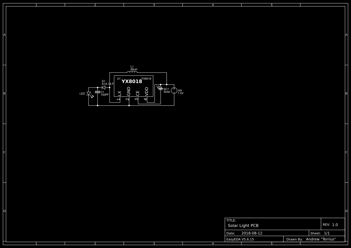 Solar Light PCB - OSHWLab