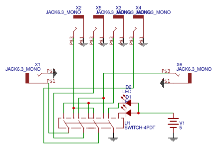Guitar pedal order switcher - OSHWLab