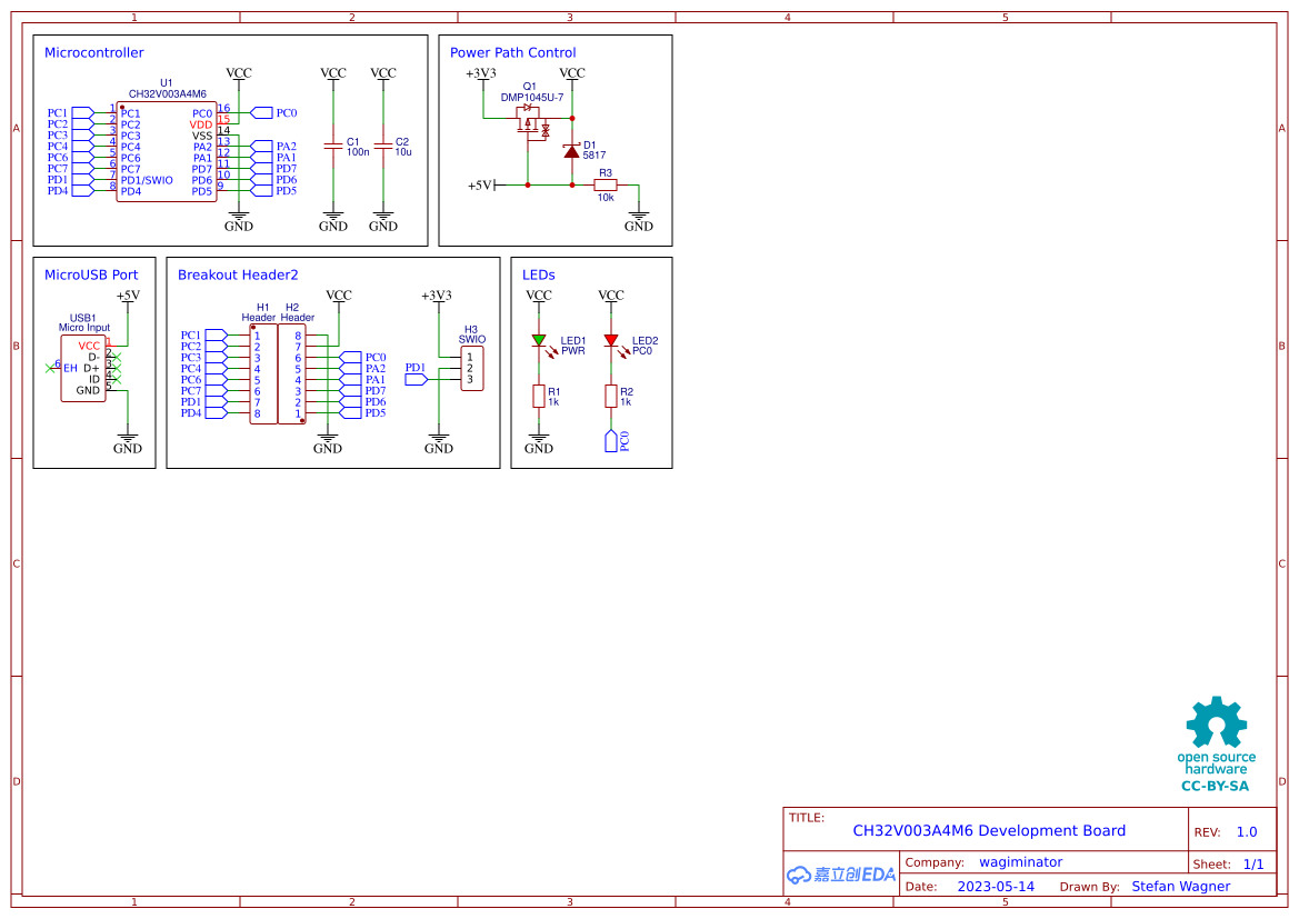 CH32V003 A4M6 Development Board - OSHWLab