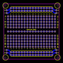 Solderable Breadboard - EasyEDA open source hardware lab