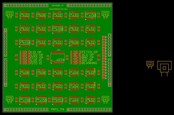 Homemade CPU Decoder - EasyEDA open source hardware lab