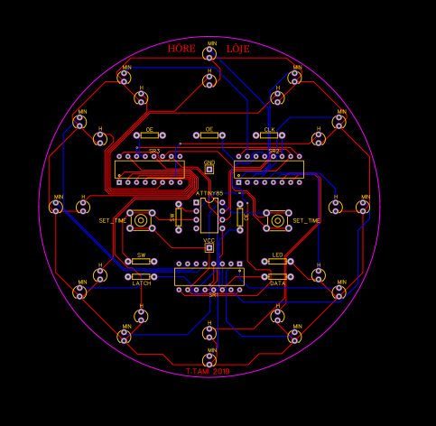 Clock board - EasyEDA open source hardware lab
