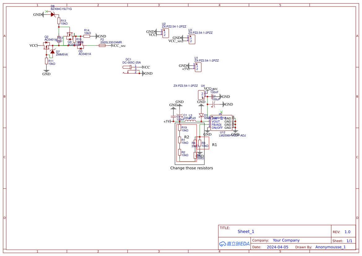LM2596 buck converter - OSHWLab
