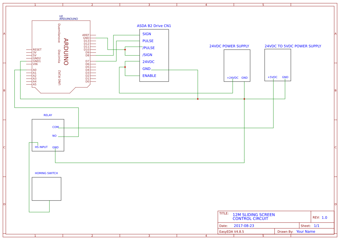 12M sliding screen control circuit - EasyEDA open source hardware lab
