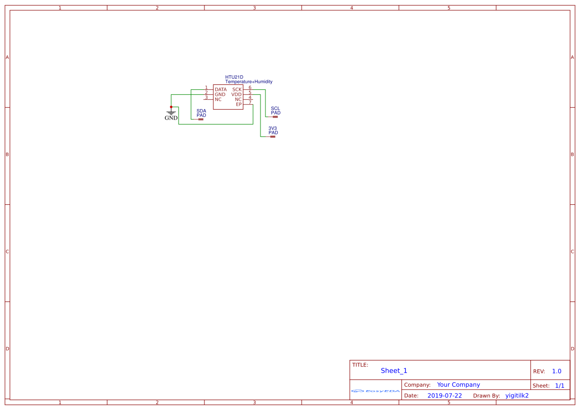 Humidity and temp sensor board for easyAVR V7-No Vias, just headers(Perfect ForMaking At Home ...