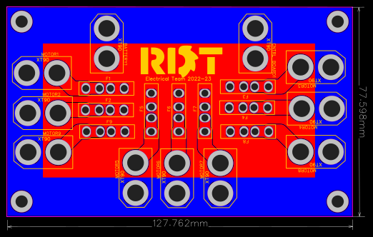 Power Distribution Board w/o ICs v2 - OSHWLab