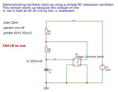 relaxation oscillator startup 02 - OSHWLab