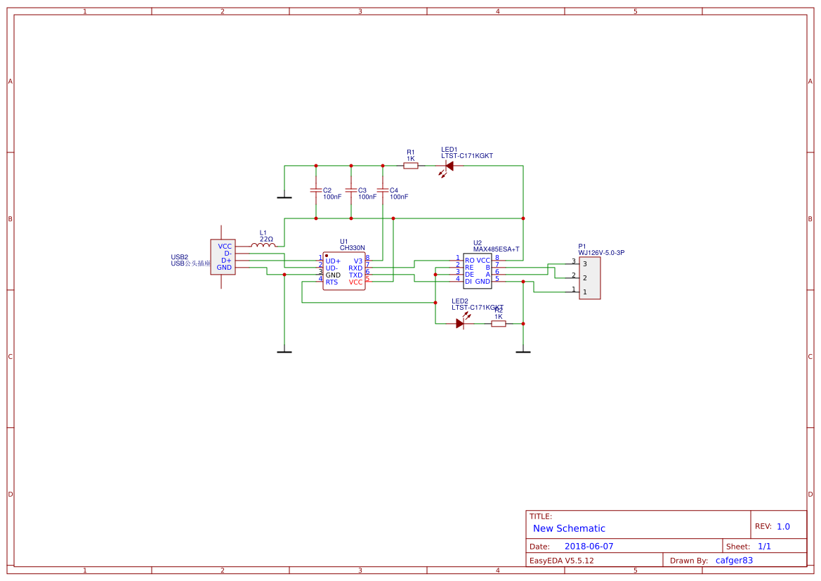 USB-RS485 mini converter - EasyEDA open source hardware lab