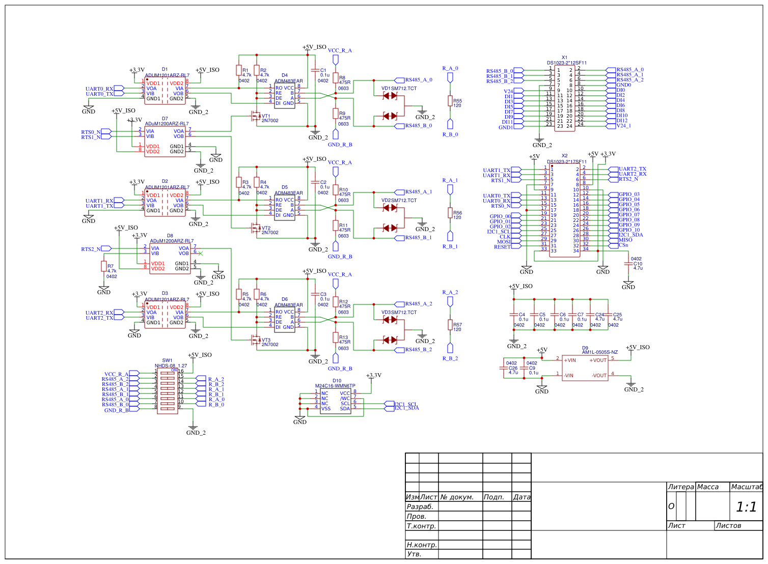 RS485_mez_v3 copy copy - Platform for creating and sharing projects - OSHWLab