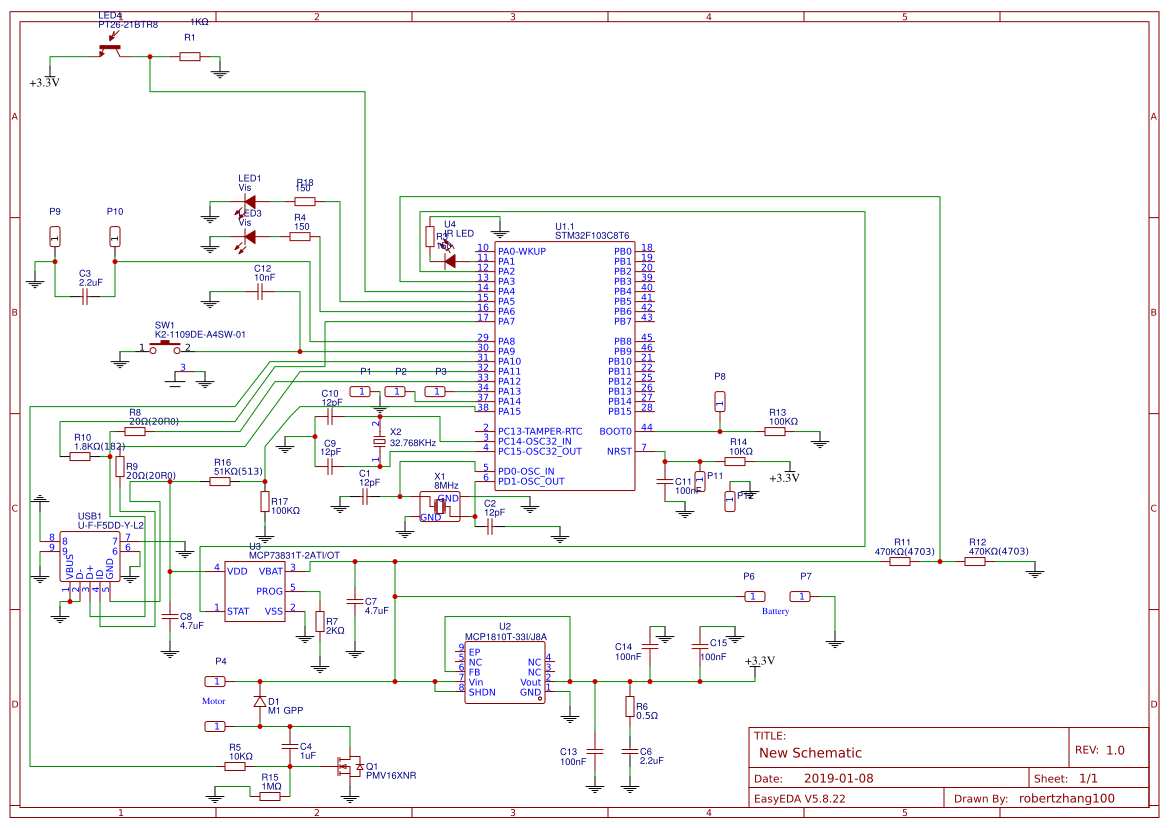 PillBot PCB V1 - EasyEDA open source hardware lab