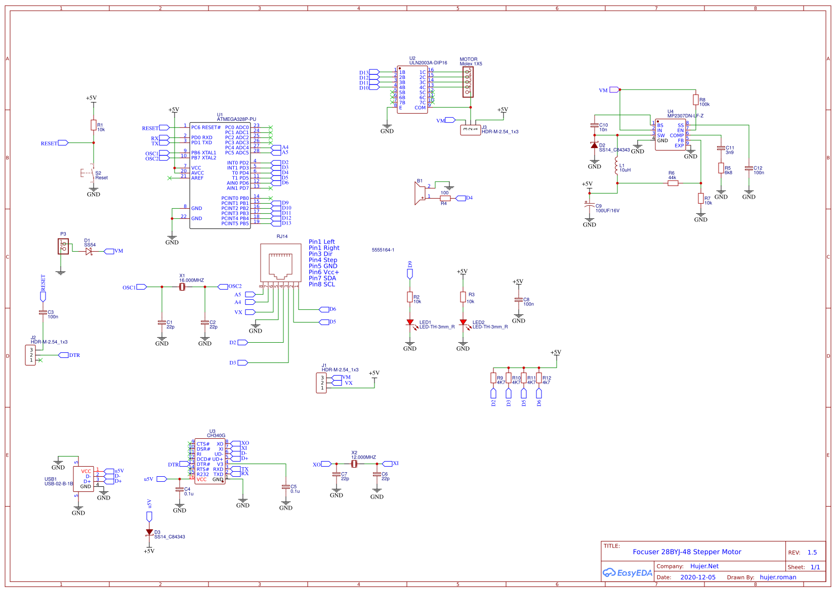 Astro fokuser 1.5smd - EasyEDA open source hardware lab