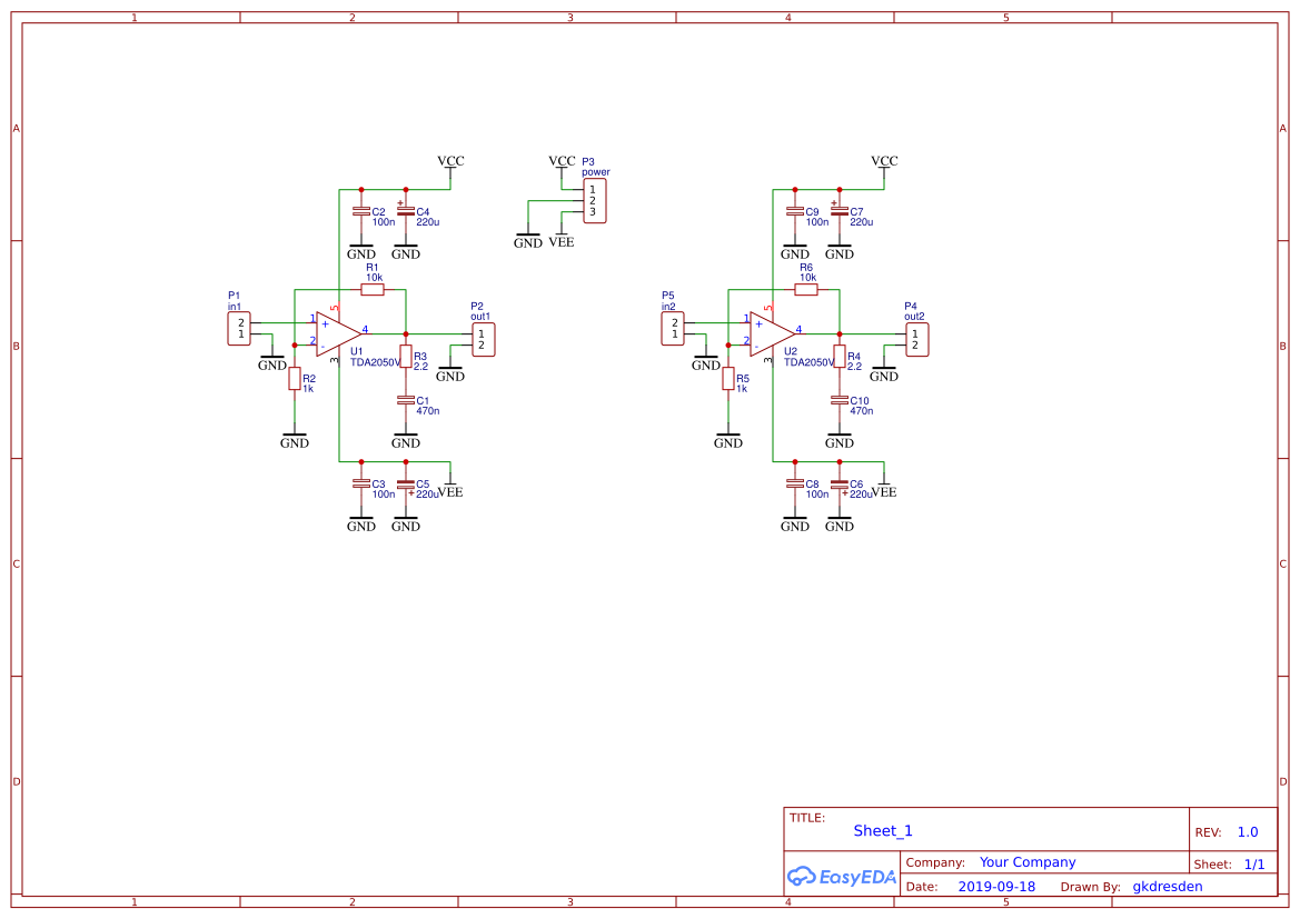 chip_amp - Platform for creating and sharing projects - OSHWLab