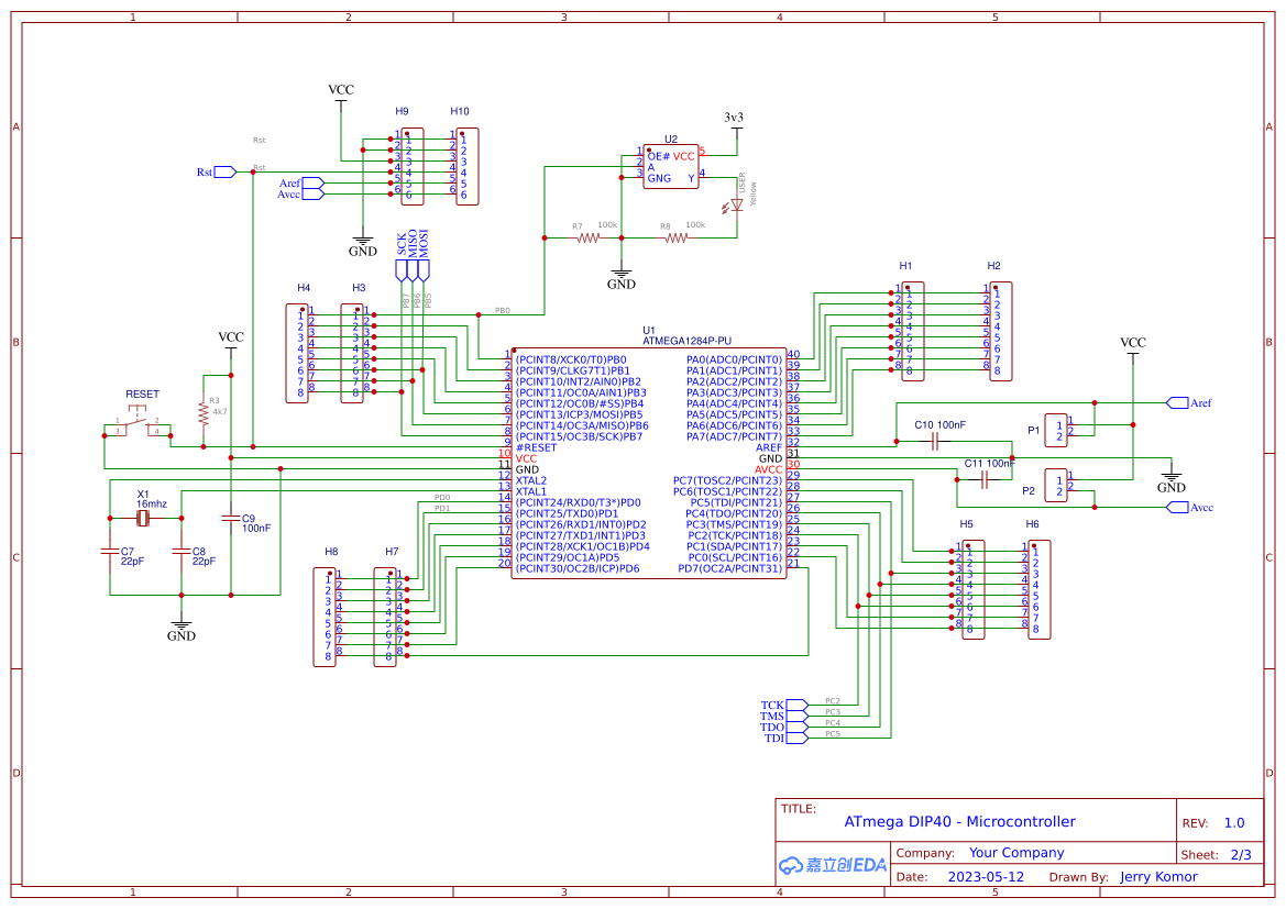 ATmega-DIP40 - EasyEDA open source hardware lab
