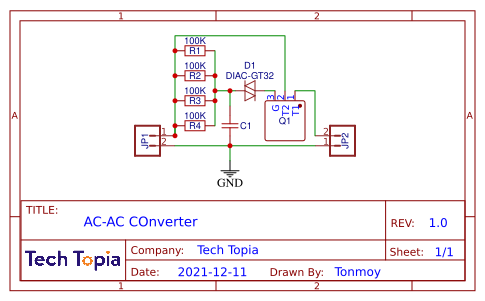 AC to AC converter with Traic - OSHWLab