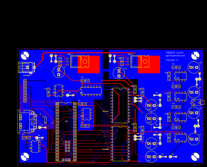 Spritesmind YM2612 Synthesizer - OSHWLab