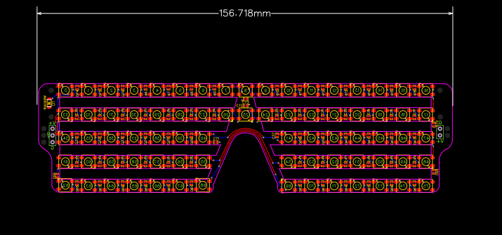 Shutter Shades WS2812B Ver - EasyEDA open source hardware lab
