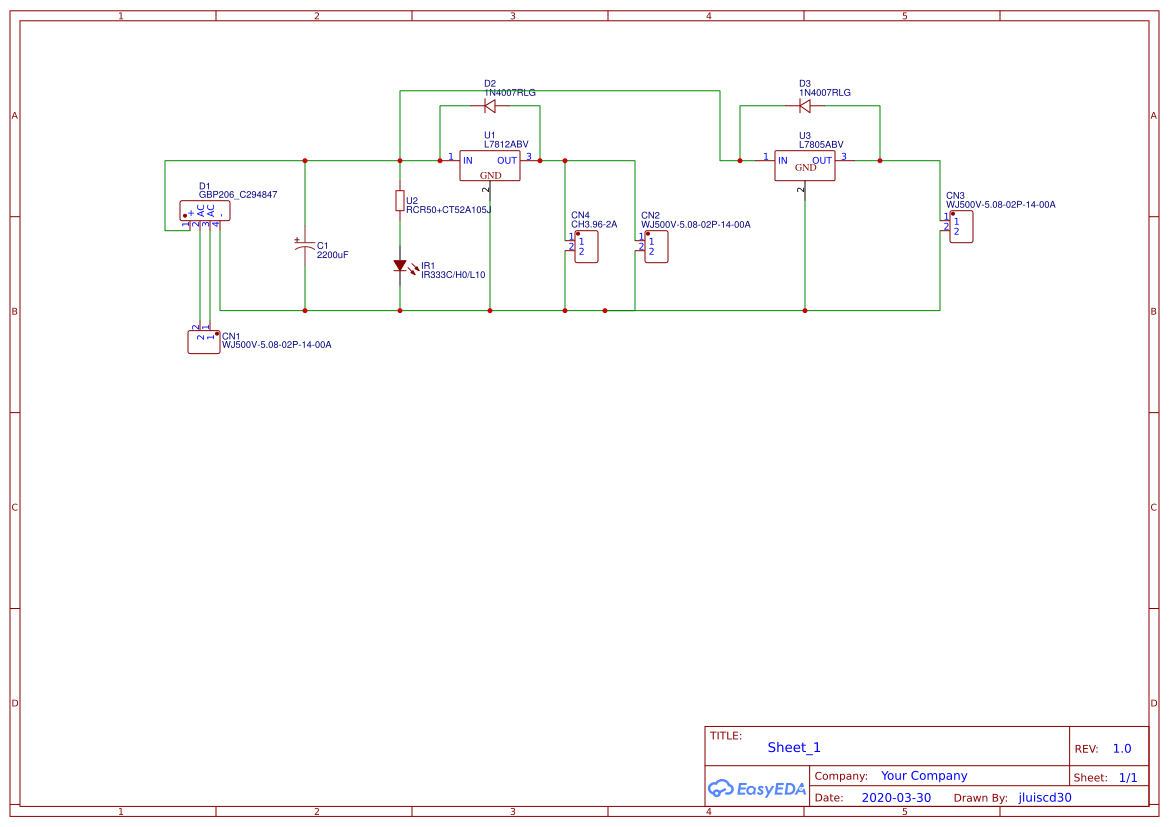 FUENTE REGULADA - EasyEDA open source hardware lab