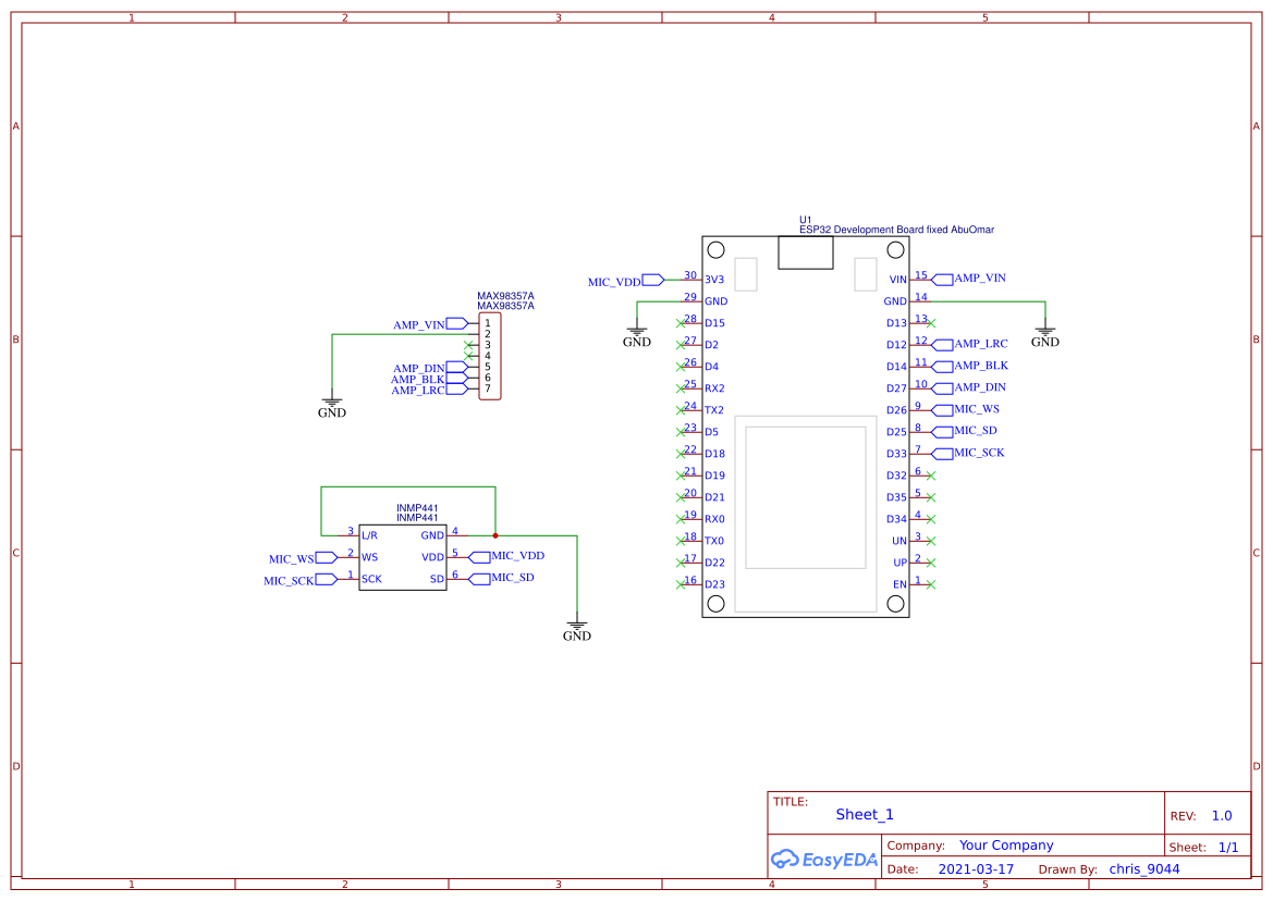 Alexa Wiring Example - OSHWLab