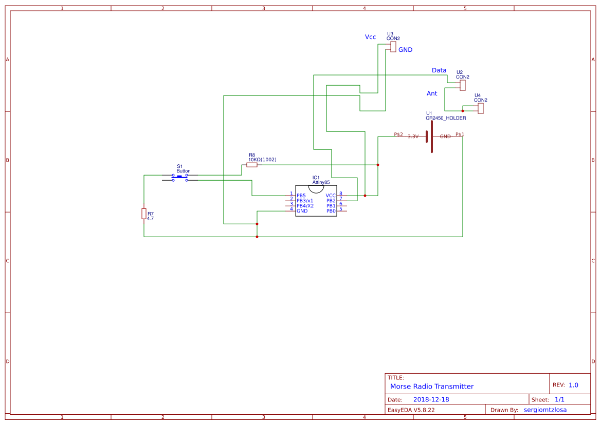 Morse-radio-transmitter - EasyEDA open source hardware lab