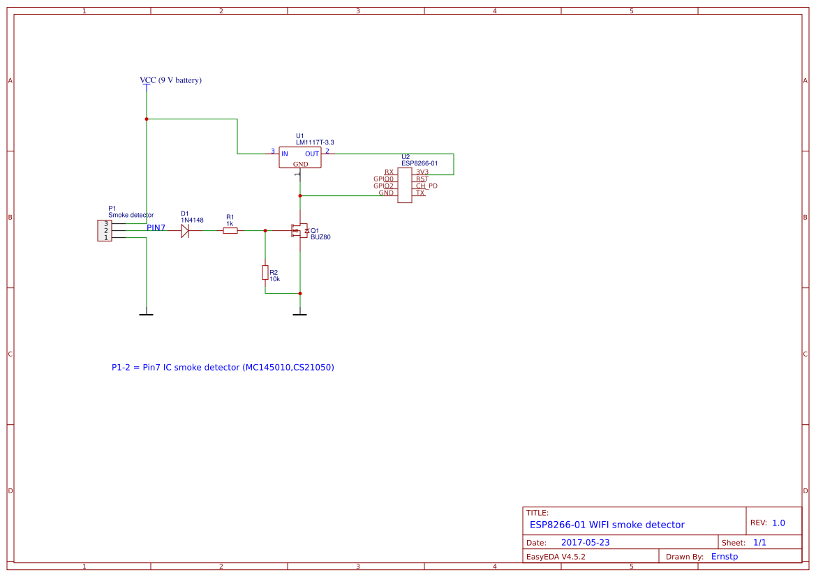 ESP-01 smokedetector - OSHWLab