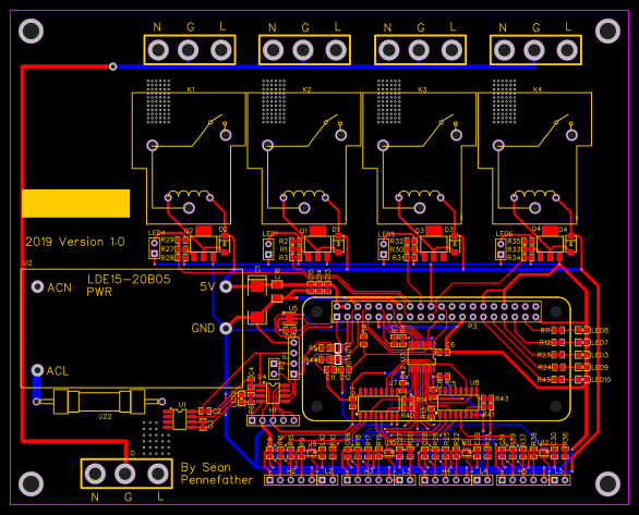 relay four port - EasyEDA open source hardware lab
