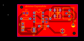 PWM dimmer NE555 1A - EasyEDA open source hardware lab