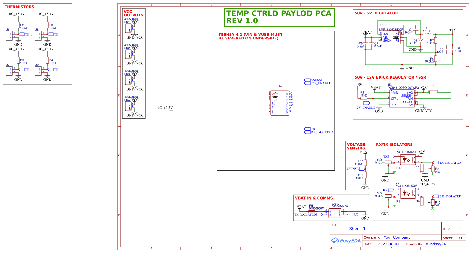 Temp-Controlled Payload - EasyEDA open source hardware lab