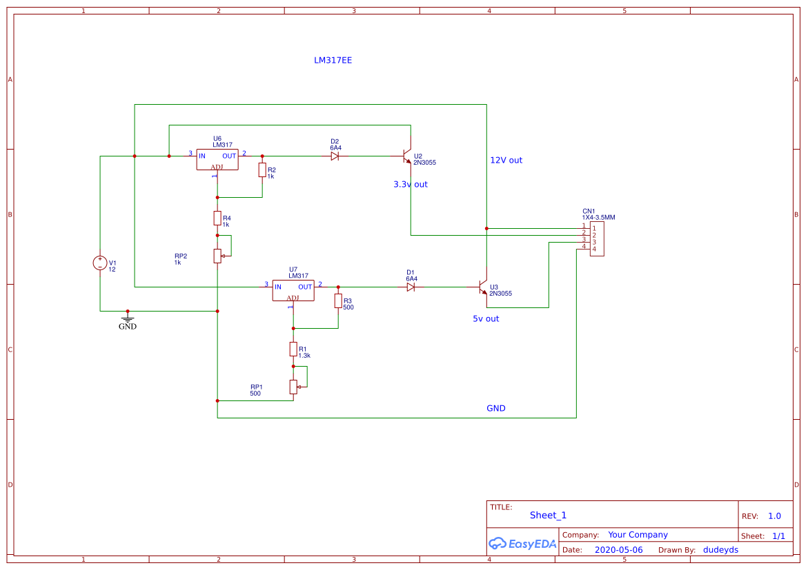 naomi adjustable power supply - EasyEDA open source hardware lab