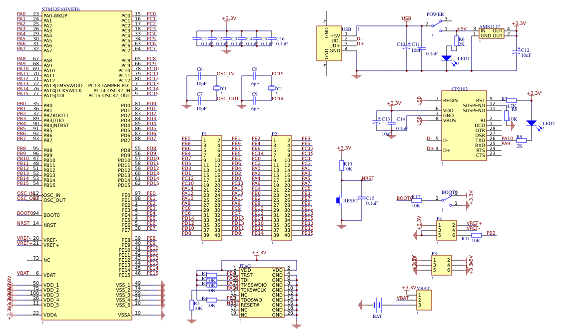 stm32最小系统 - OSHWLab
