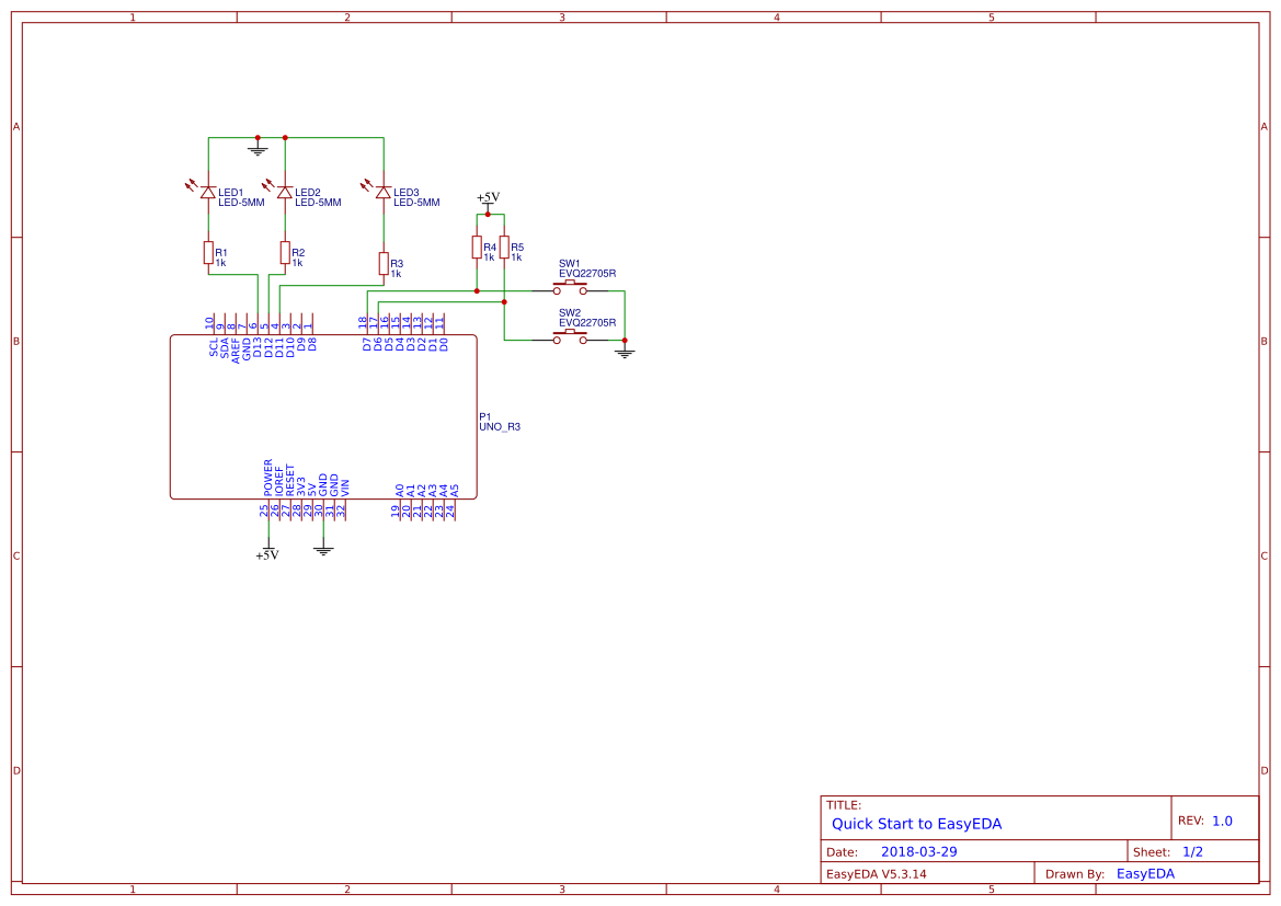Arduino LED blink - OSHWLab
