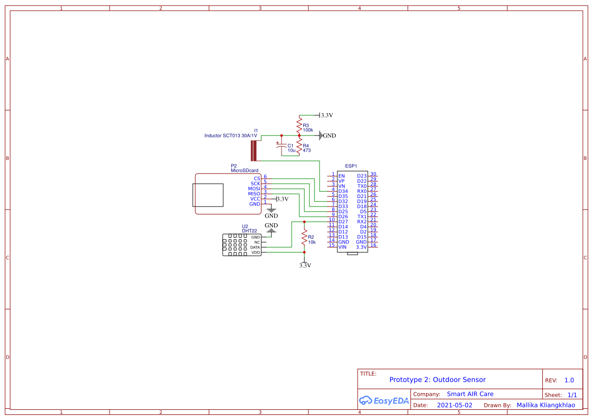 Prototype 2 (Smart Air Care) - OSHWLab