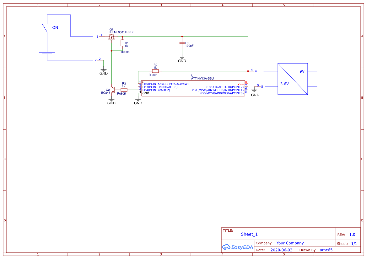 Atiny13 timer to multimeter - OSHWLab