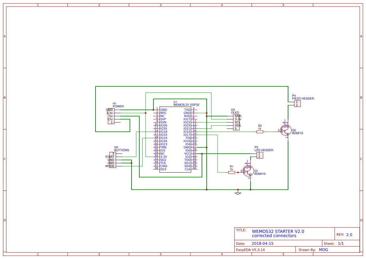 ESP32wemos Starter v2.0 - EasyEDA open source hardware lab