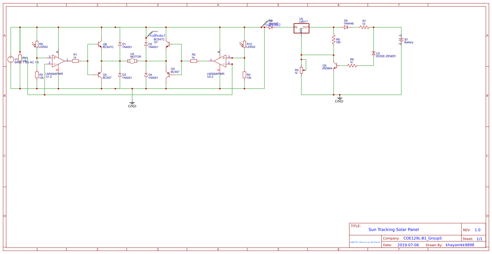 Sun Tracking Solar Panel - OSHWLab