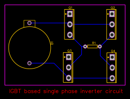 IGBT based single phase inverter design - EasyEDA open source hardware lab