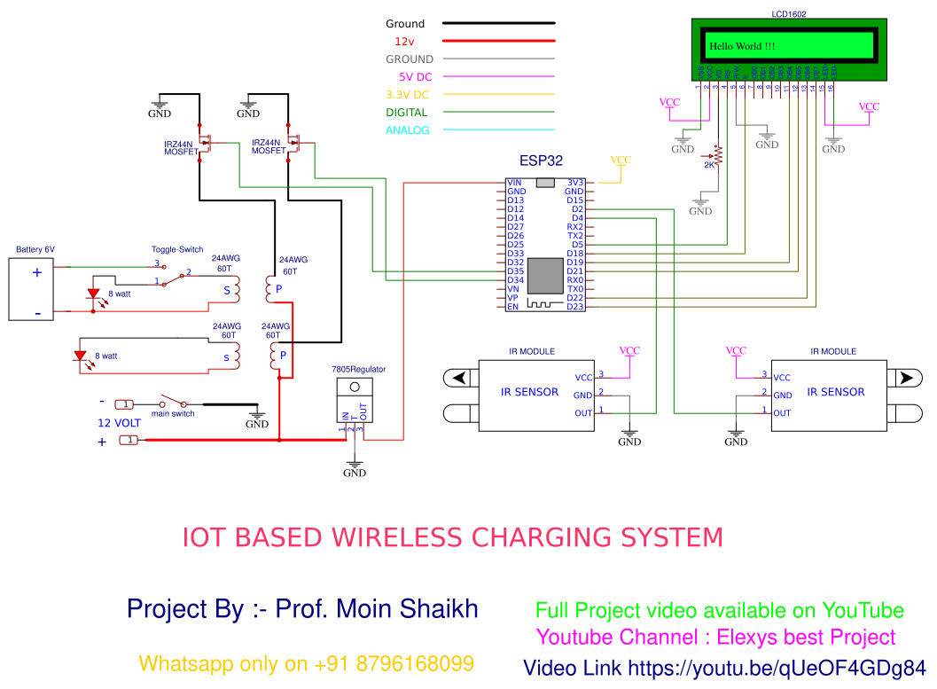 Iot Based Wireless Vehicle Charging Station No Relay Esp32 Easyeda Open Source Hardware Lab