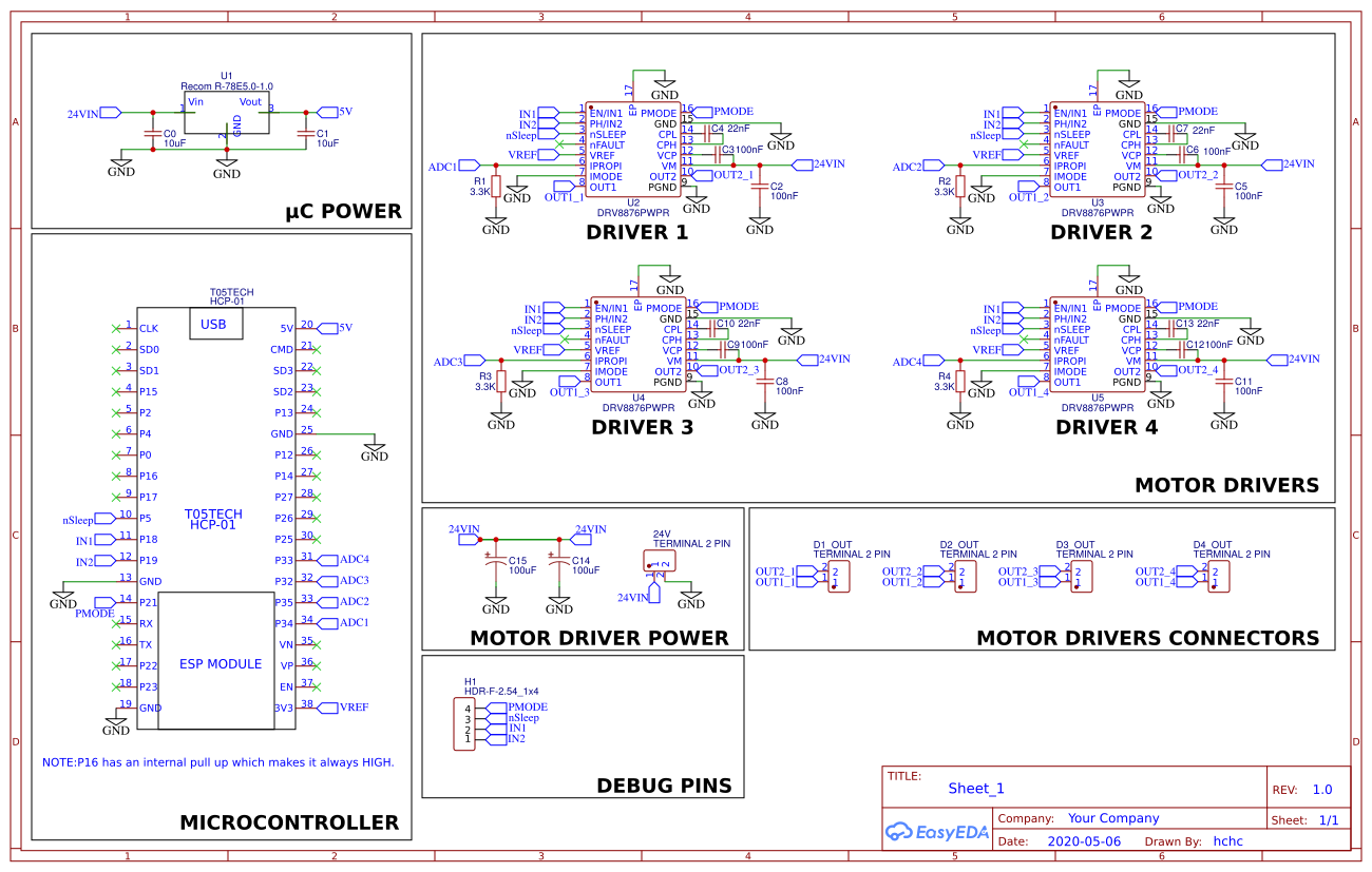 Motor Driver Controller - EasyEDA open source hardware lab